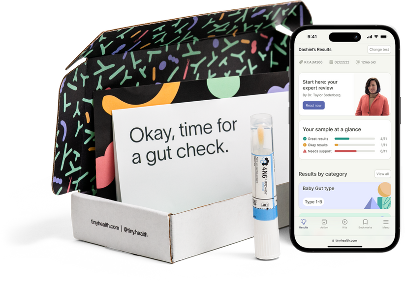 Tiny+ Gut Test (For All Ages: Report is Personalized by Birthdate at A ...